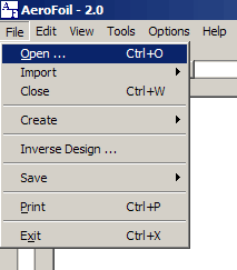 AeroFoil Version 2.1 Help